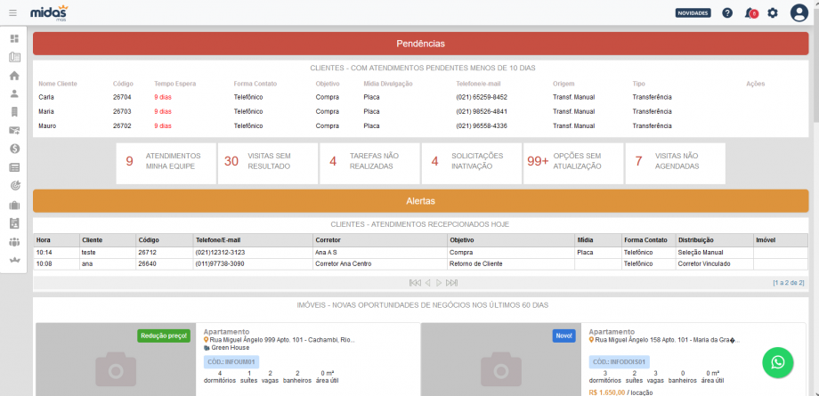 Novo Menu – Ajuda – Sistema Midas